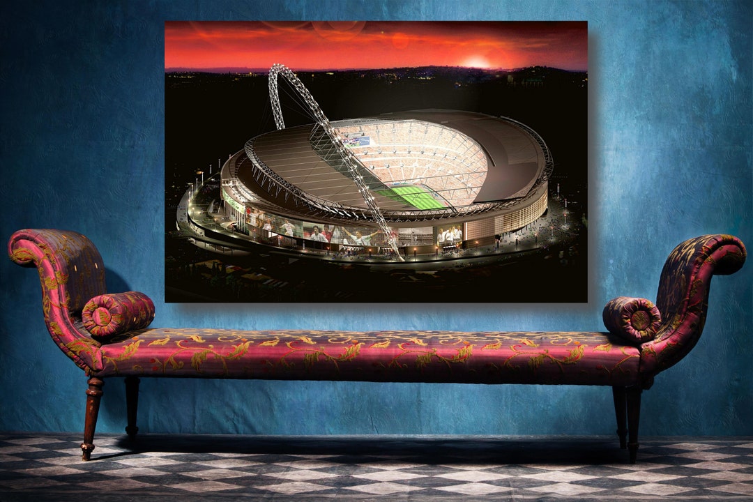Wembley Stadium Wall Art, Large Unframed Semi-gloss Poster Print Home ...
