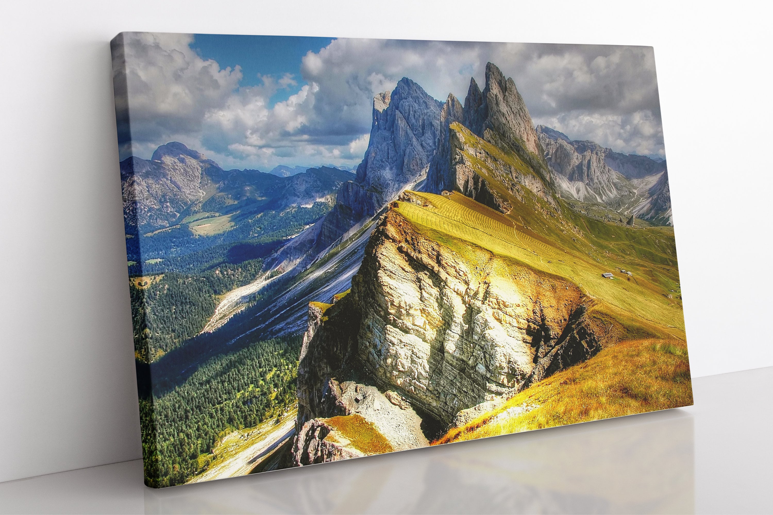 Dolomites Mountains Italy Canvas Wall Art Framed Landscape | Etsy