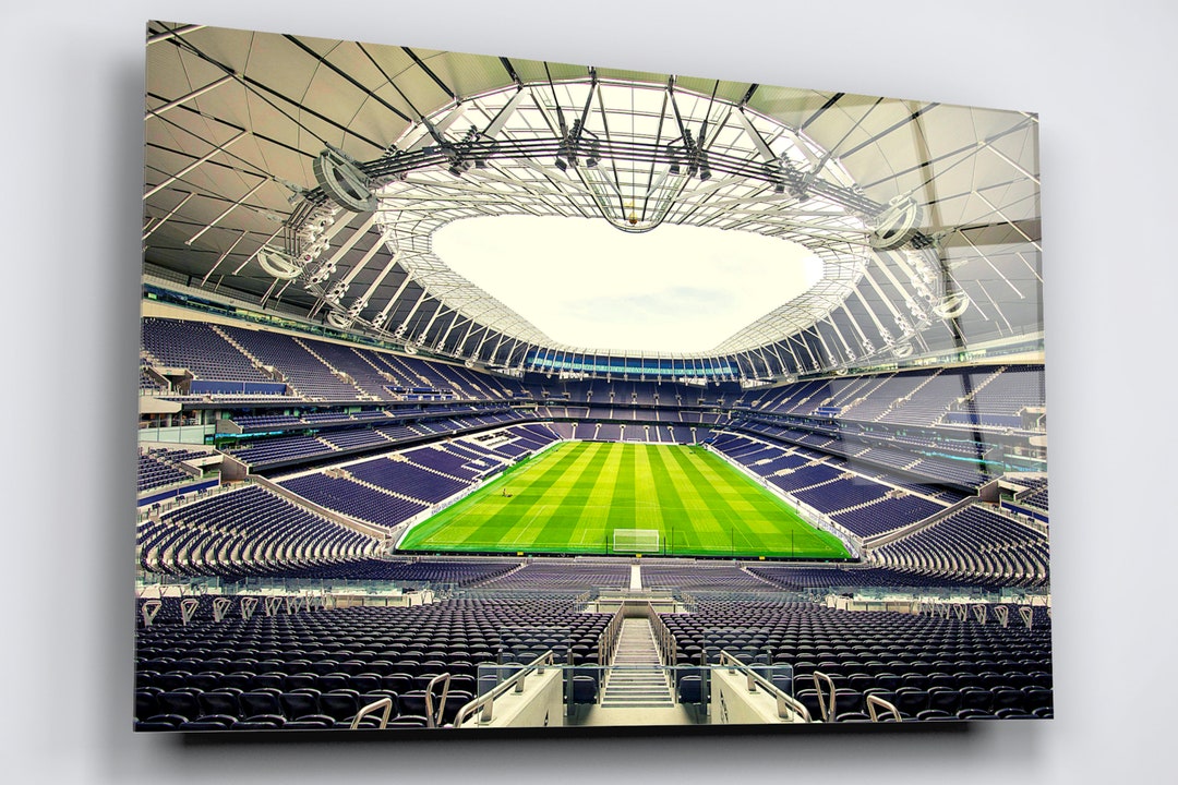 Tottenham Stadium Acrylic Glass Wall Art, High Gloss Tottenham Home ...