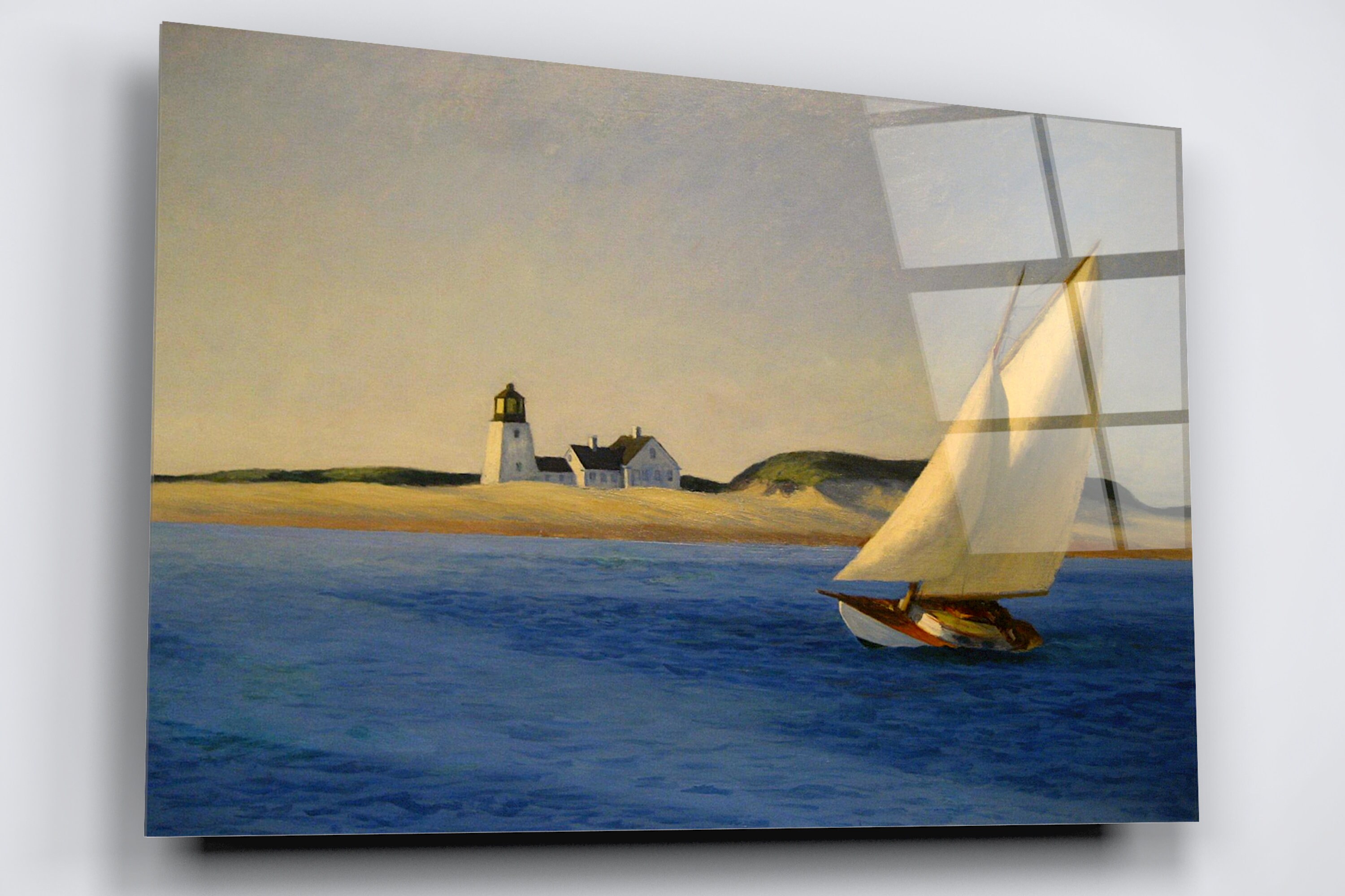 Edward Hopper 'the Long Leg' Acrylic Glass Art: Coastal Home Decor - Etsy