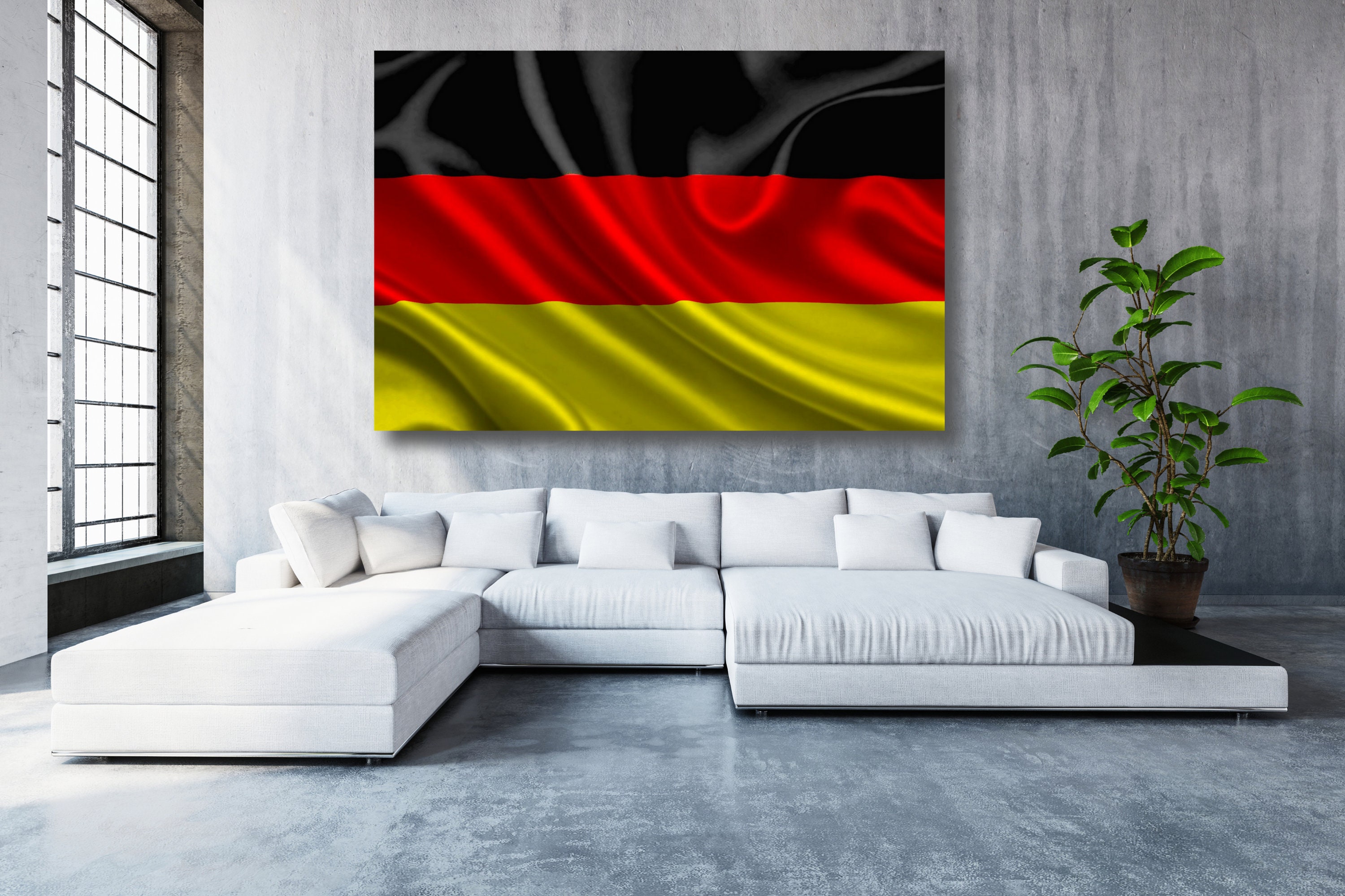 Germany Flag Canvas Wall Art German Flag Print Home Decor - Etsy UK