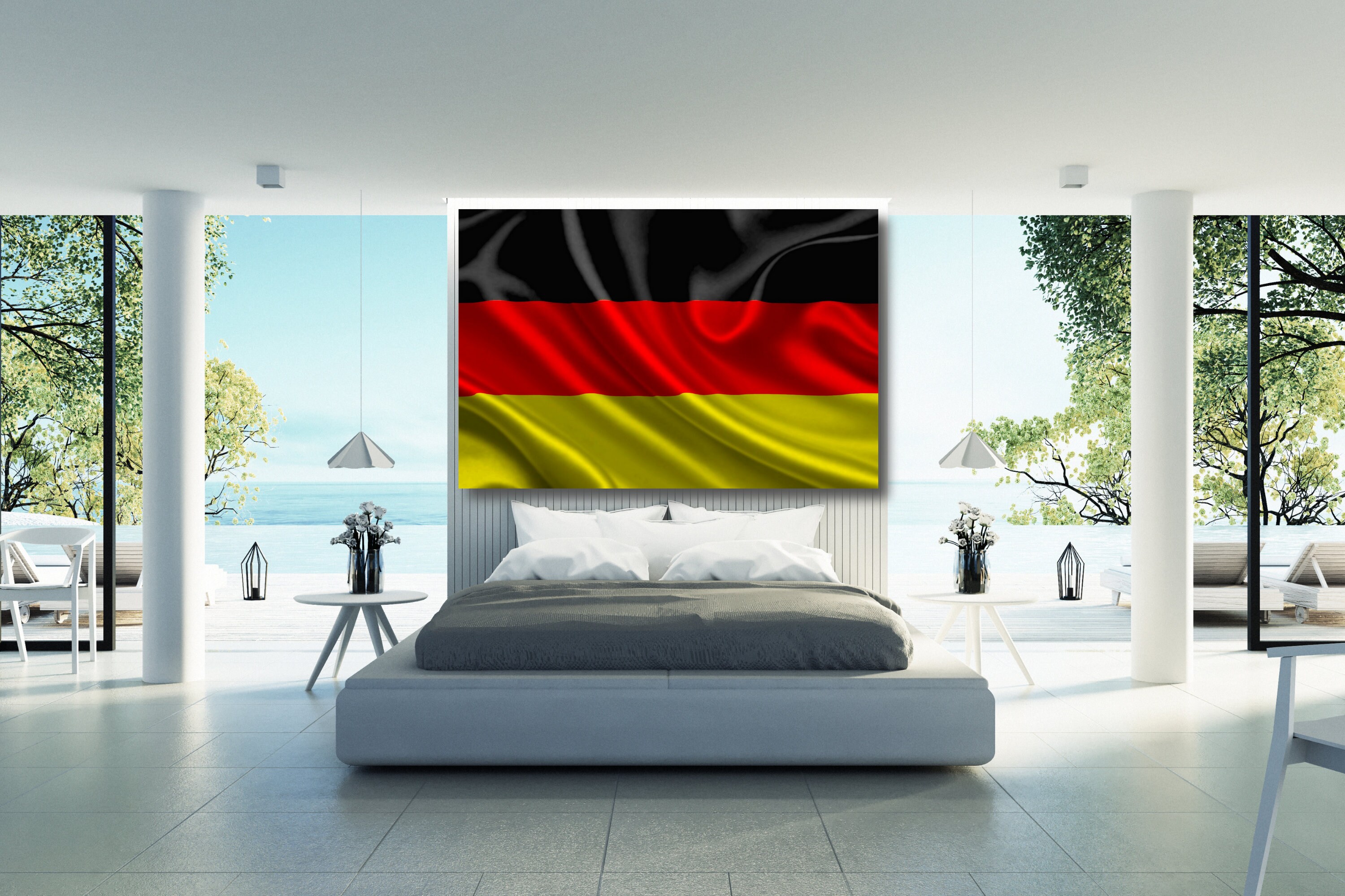 Germany Flag Canvas Wall Art German Flag Print Home Decor - Etsy UK