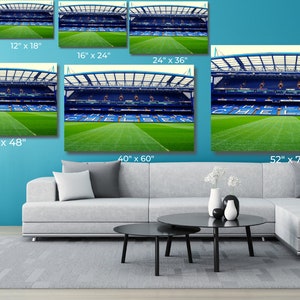 Chelsea FC Stamford Bridge Canvas Wall Art, Large Wall Art Chelsea ...
