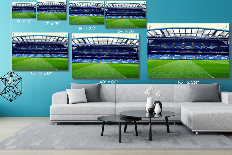 Chelsea FC Stamford Bridge Canvas Wall Art Large Wall Art - Etsy