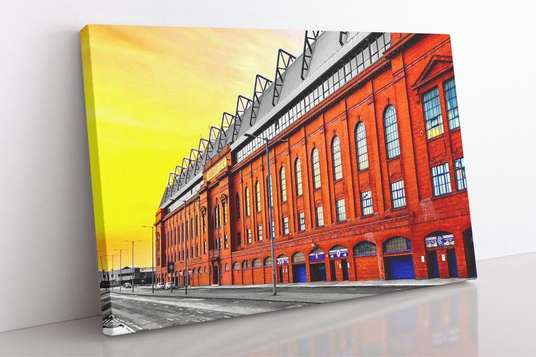 Ibrox Stadium Canvas Print: Glasgow Rangers Football Wall Art - Etsy