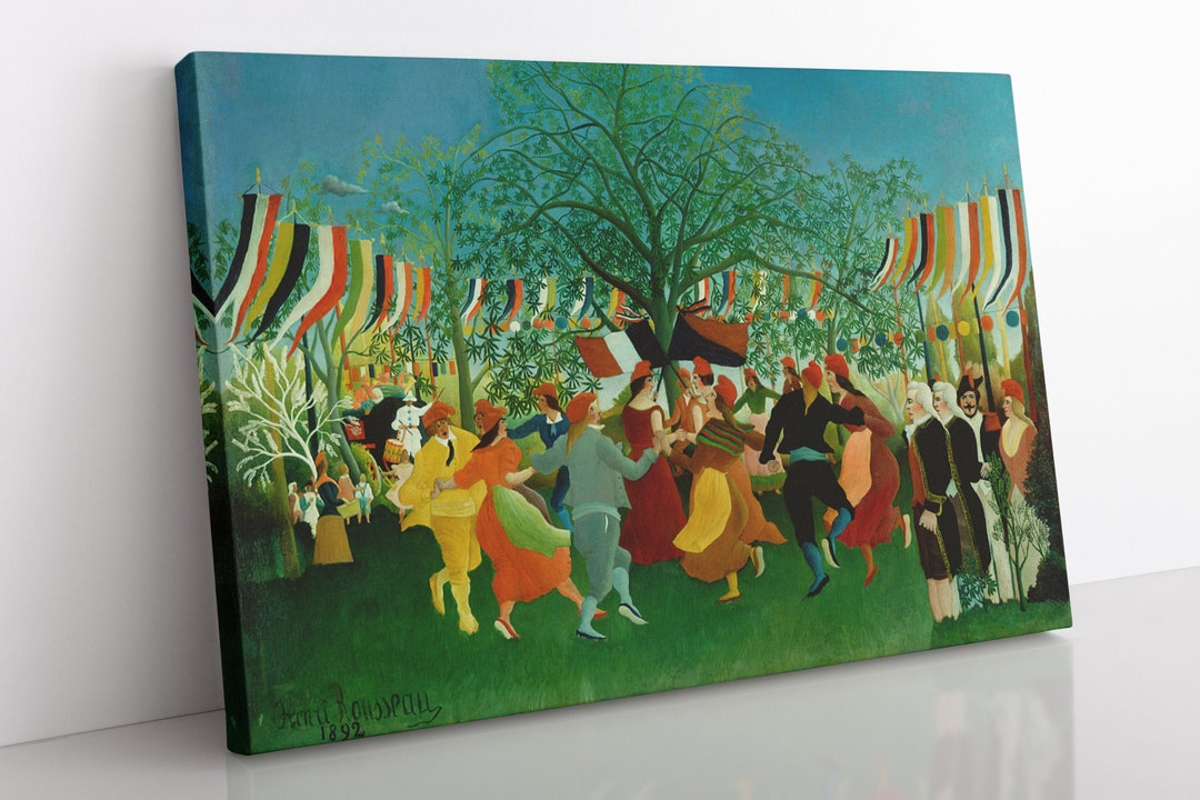 Henri Rousseau A Centennial of Independence Canvas Wall Art, Large ...