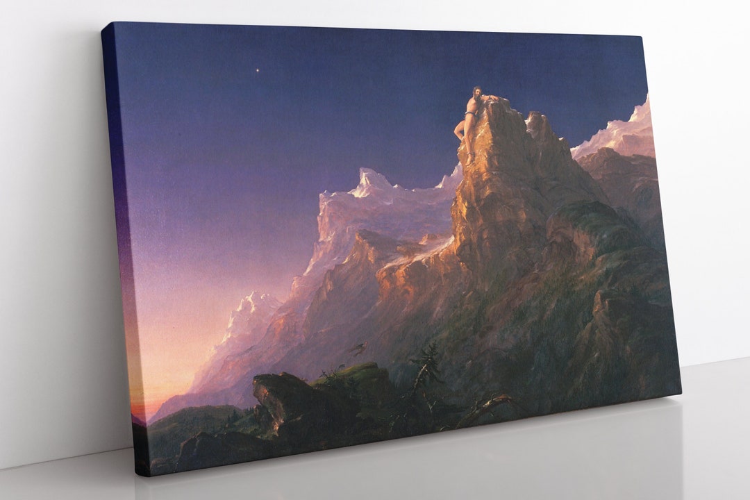 Thomas Cole - Prometheus Bound Canvas Wall Art, Landscape Print Fine ...