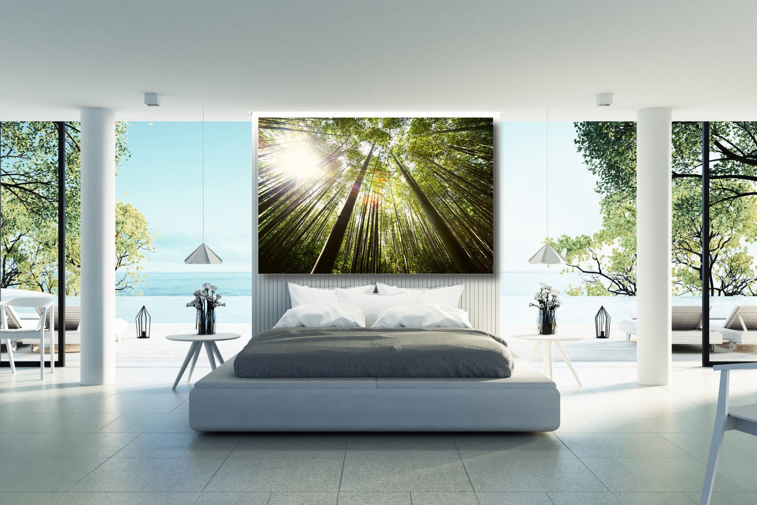 Tree Canopy Night Sky Aluminium Wall Art Waterproof Forest | Etsy