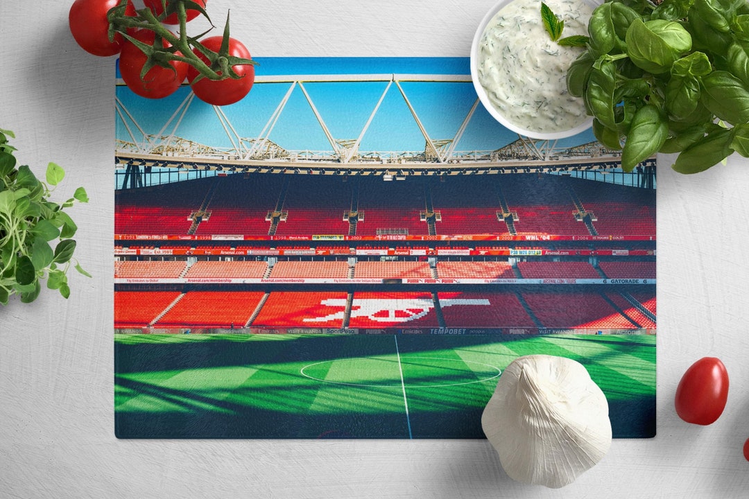 Planche à découper en verre trempé Emirates Stadium d'Arsenal ...