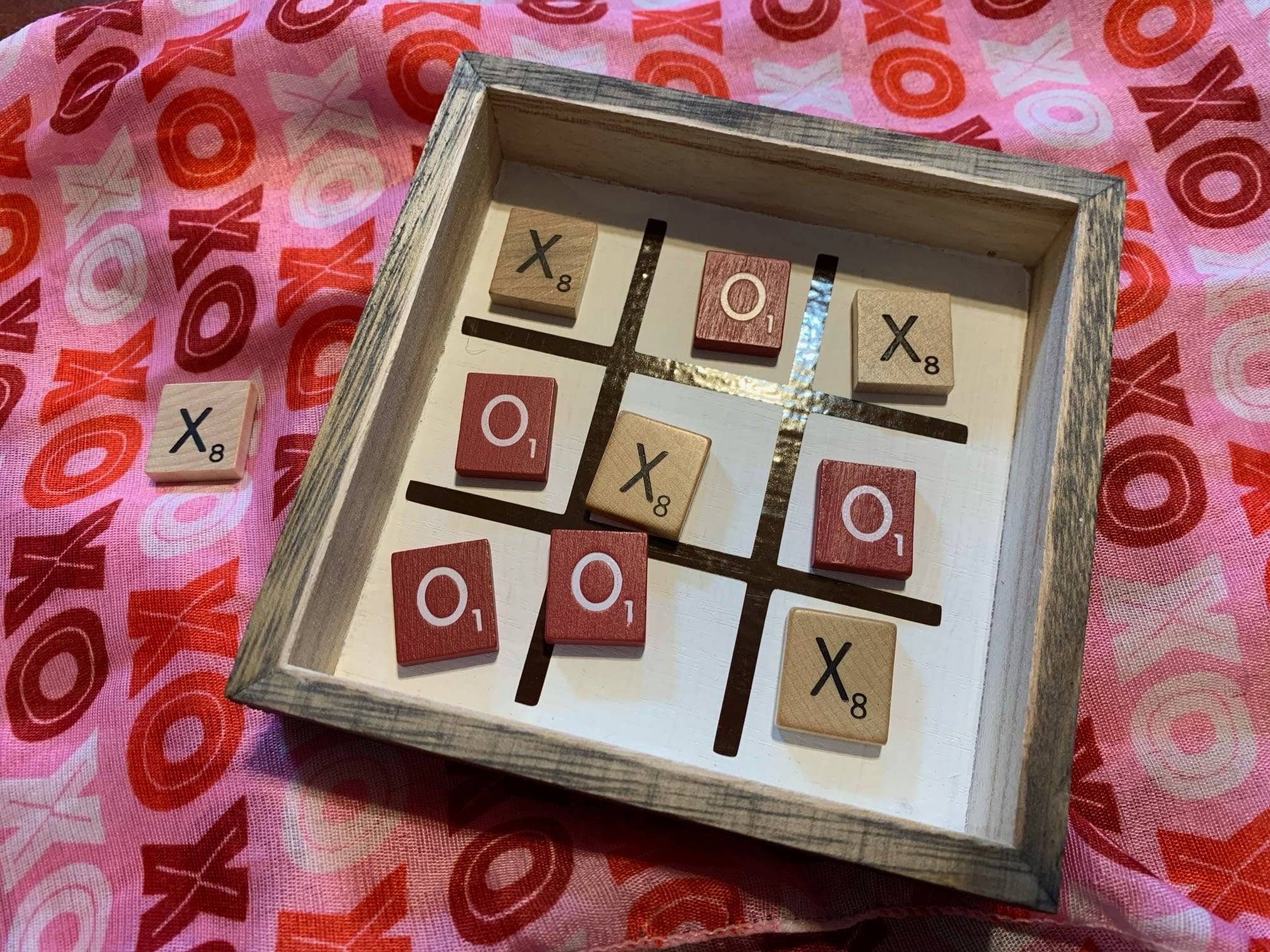 Scrabble Letter Tic Tac Toe - Etsy