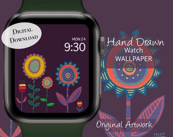 Apple Watch Flower Wallpaper - Etsy