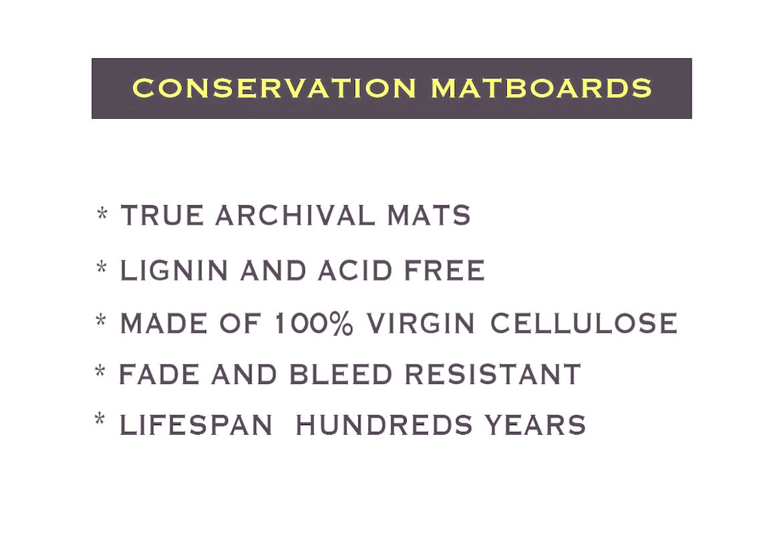 Fully Custom Matboard ARCHIVAL SINGLE Design Your Mat: - Etsy