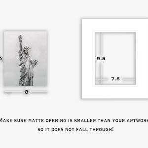 Your Picture Mat Sizes - Fully Custom Matting -ARCHIVAL - SINGLE, Any ...