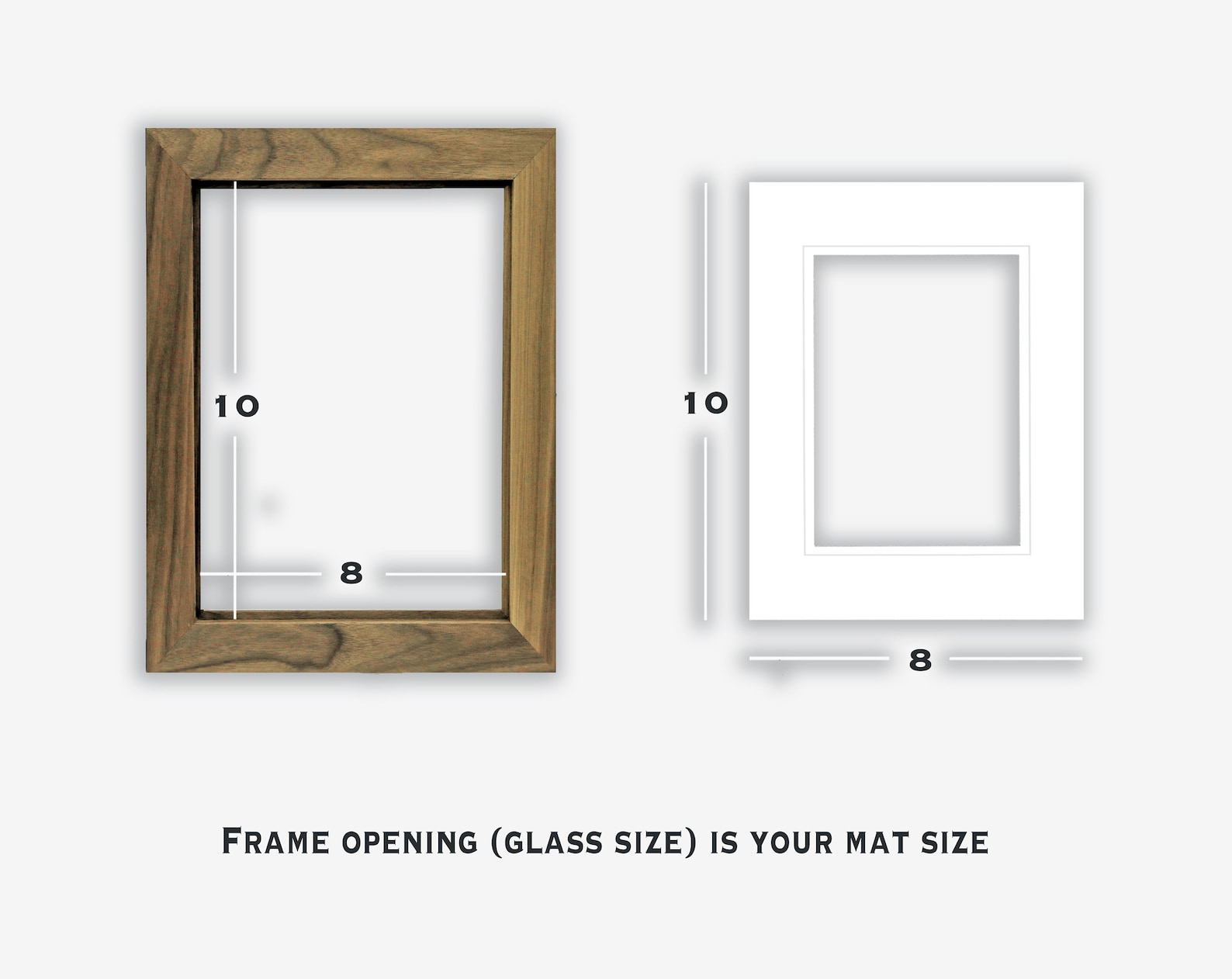 Your Picture Mat Sizes - Fully Custom Matting -ARCHIVAL - SINGLE, Any ...