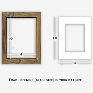 Your Picture Mat Sizes - Fully Custom Matting -ARCHIVAL - SINGLE, Any ...