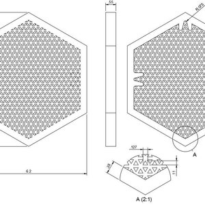 Pin Board (HEXAGON) | 3D Printed Colored Filament | for Enamel Pins ...