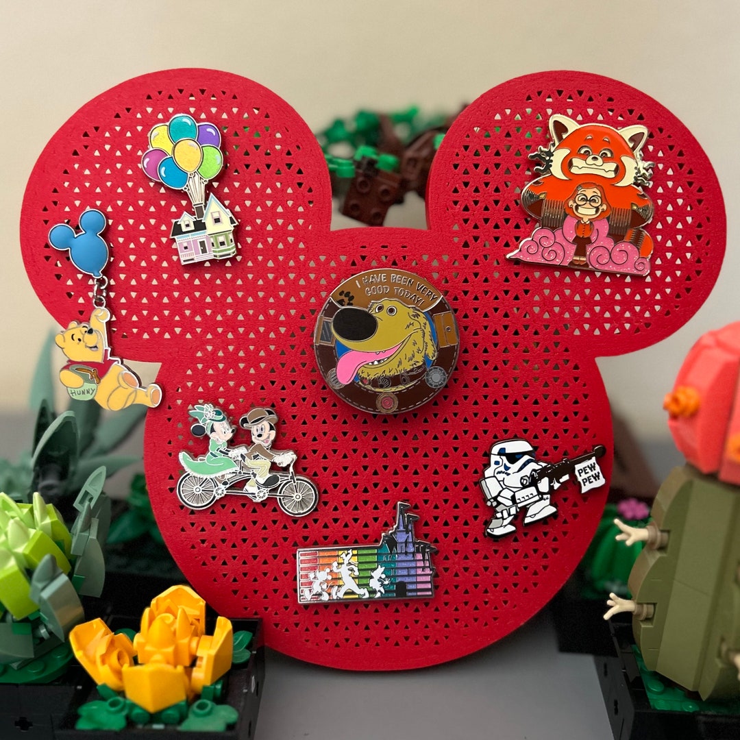 Pin Board (mickey Mouse) | 3D Colored Printed | for Enamel Pins | More ...