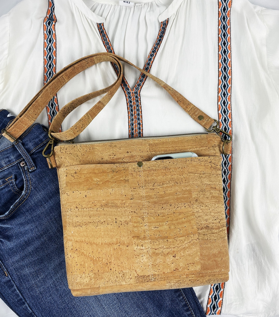 Cork Crossbody Bag, Cork Purse - Etsy