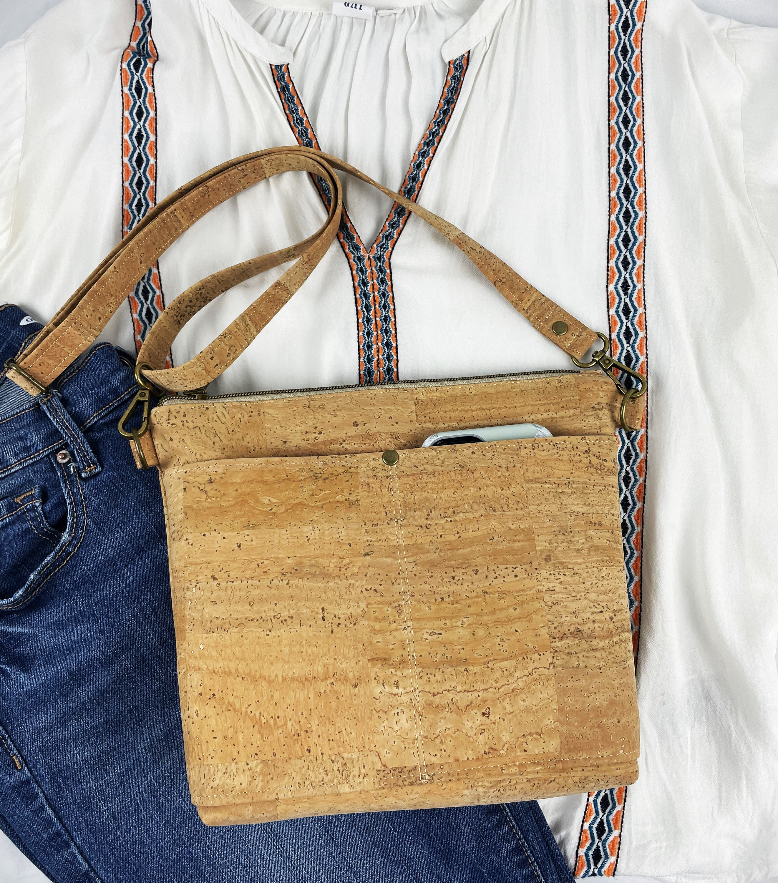 Cork Crossbody Bag, Cork Purse - Etsy