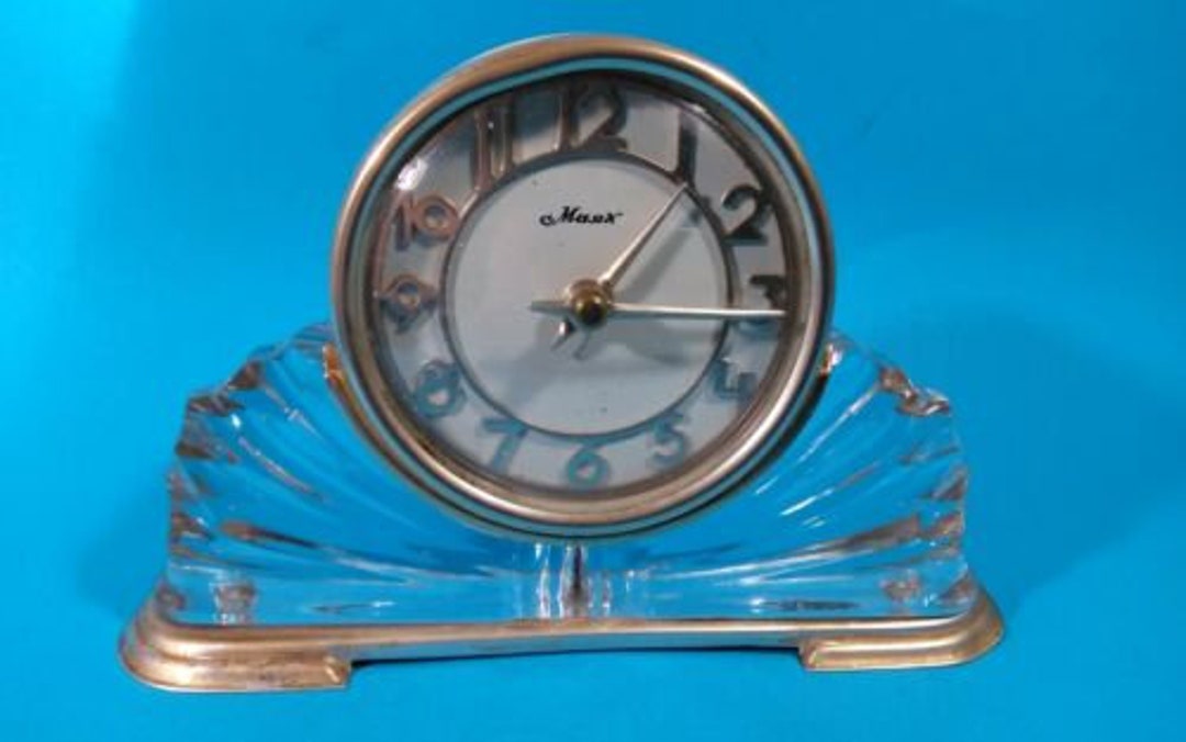 Vintage Soviet Desk Clock Mayak . USSR 1970-80s. Work - Etsy