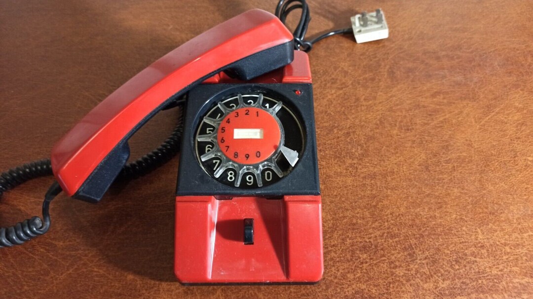 Vintage Old Disk Rotary Phone. Telekom - Etsy