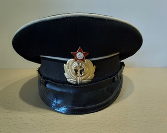 Collectibles Memorabilia Original Soviet Army Officer Visor Cap Soviet ...