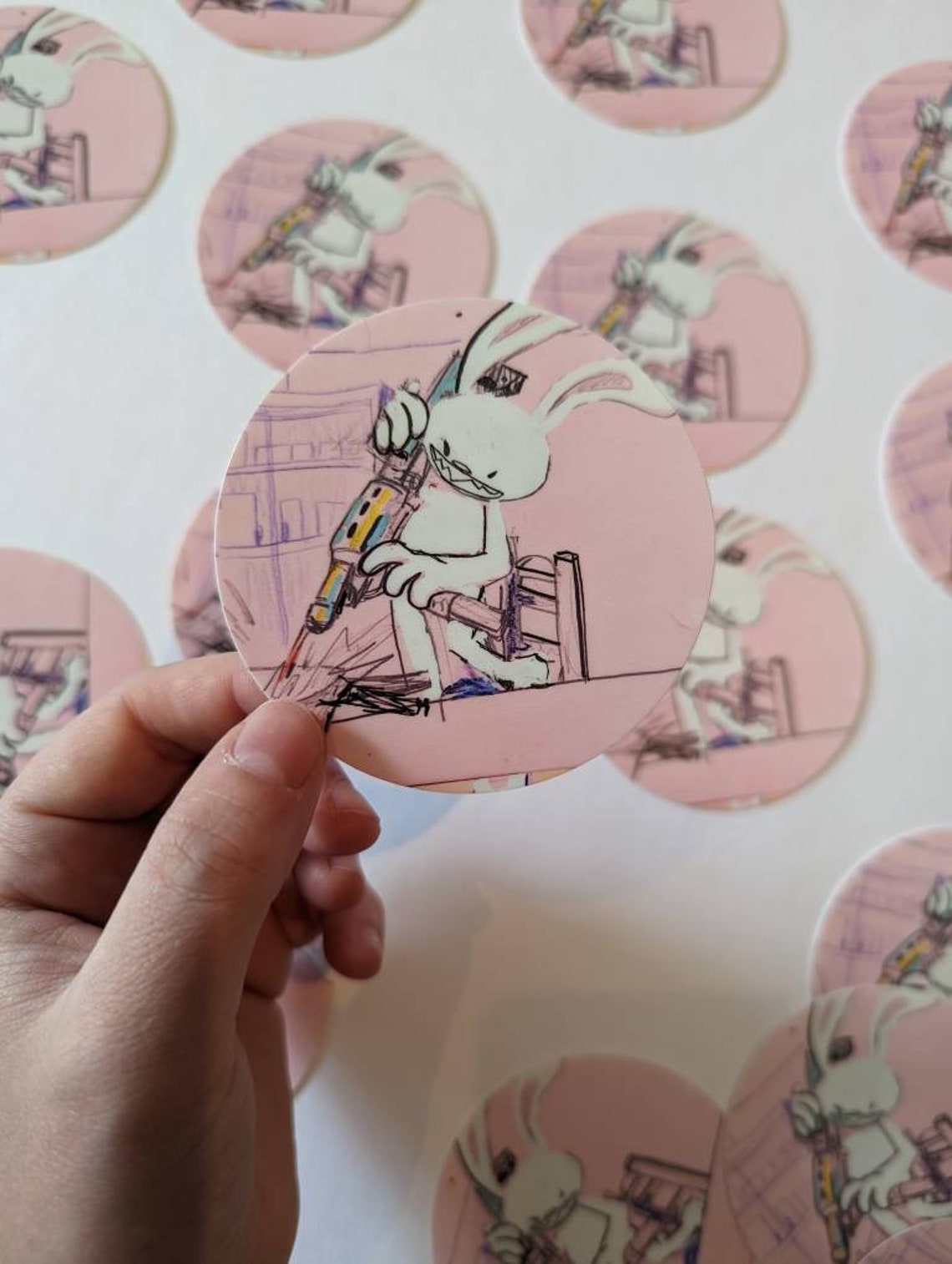 Cooking With Firepower Circle Sticker - Etsy