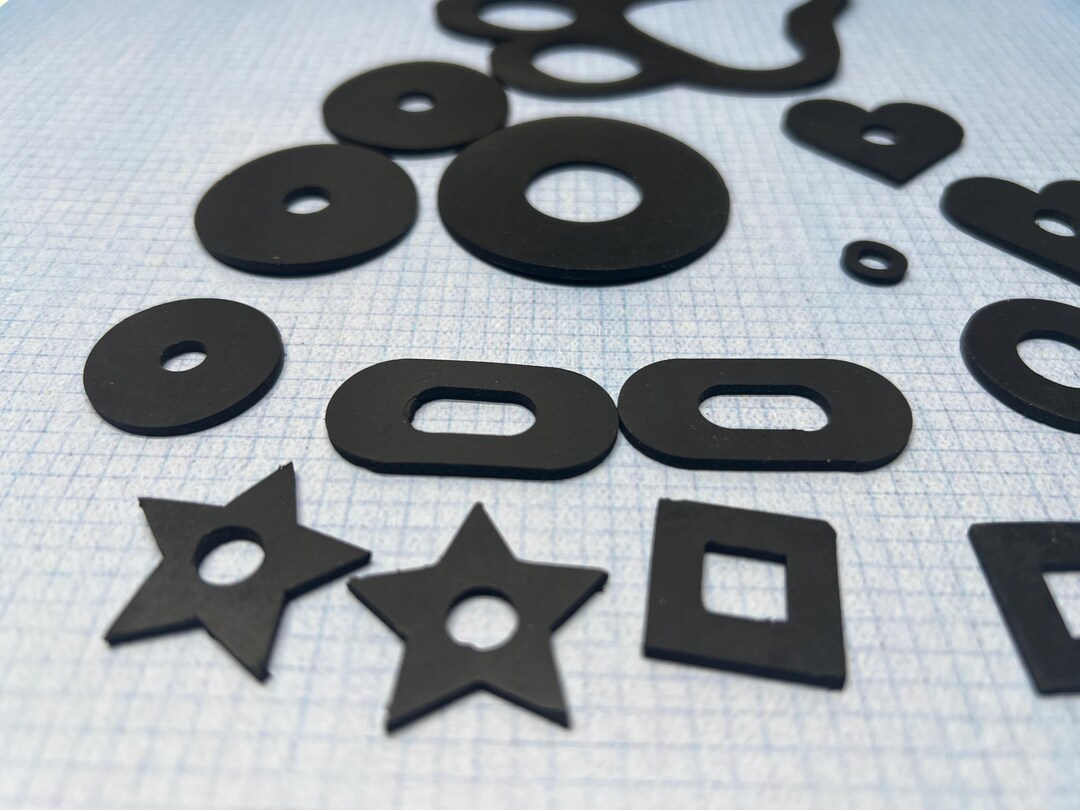 Custom Rubber Washers , Special Shapes - Etsy