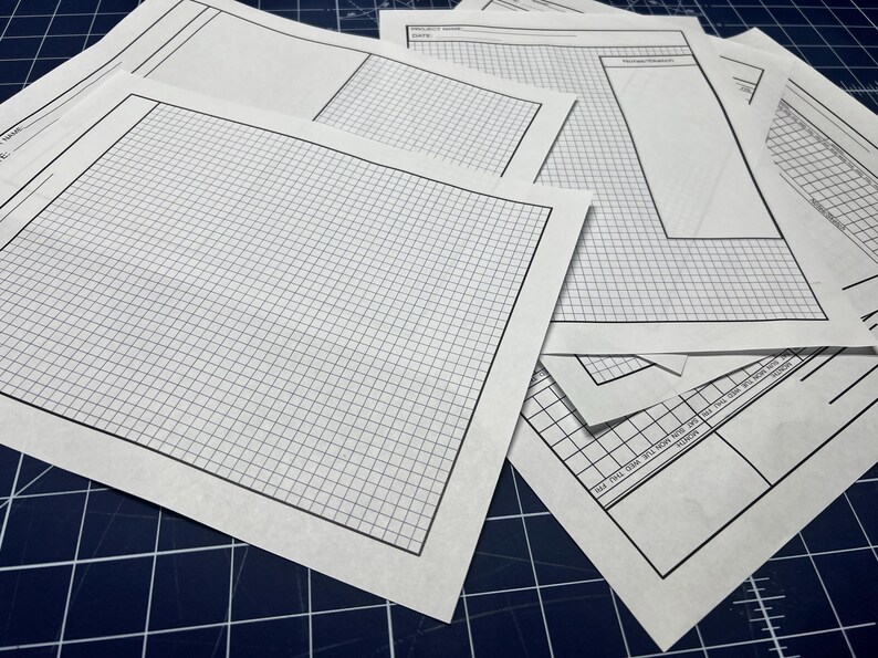 Printable Engineering Grid Paper Templates: Project Planner (PDF + PNG ...