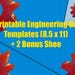 Printable Engineering Grid Paper Templates: Project Planner (PDF + PNG ...