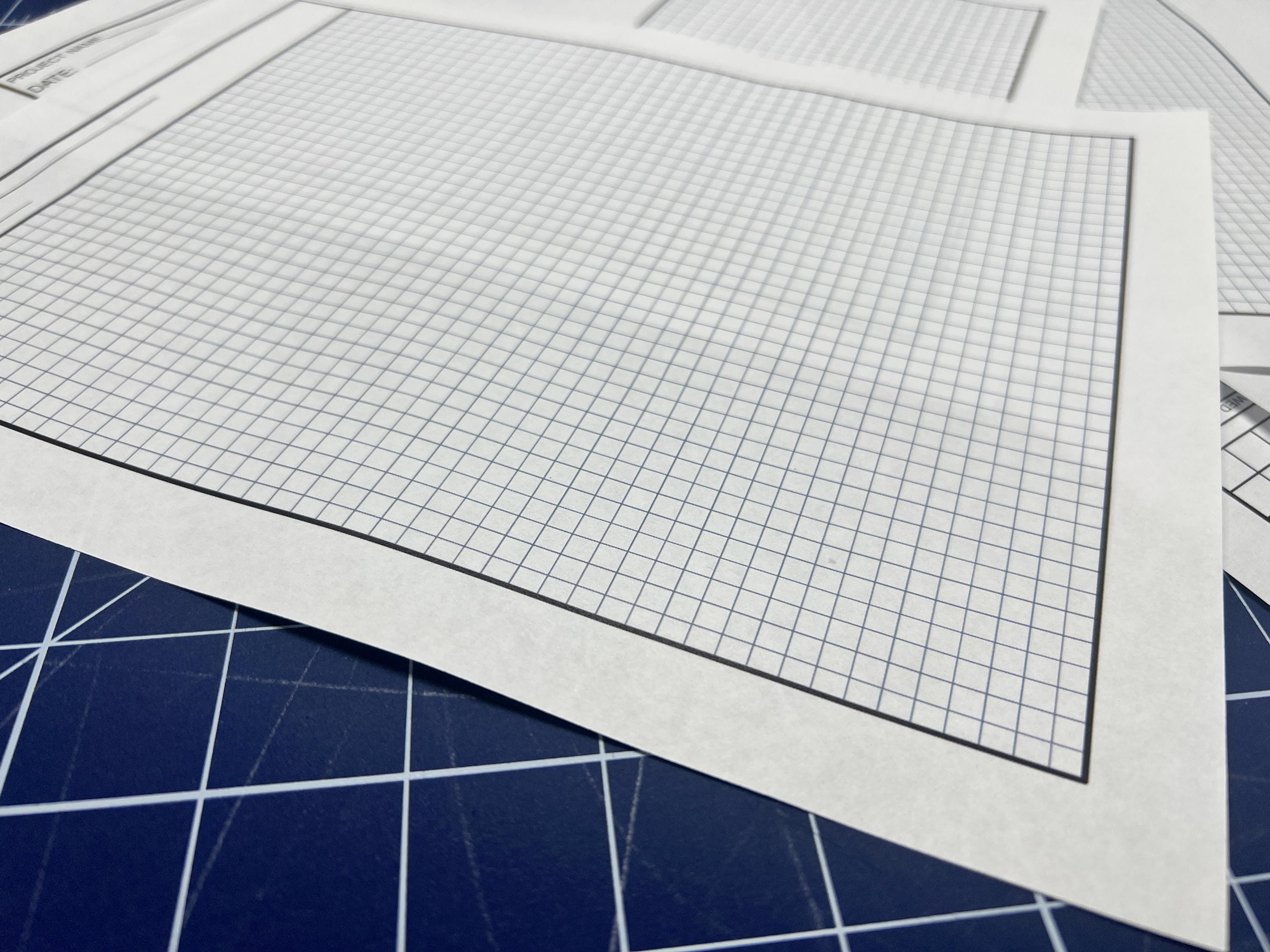 Printable Engineering Grid Paper Templates: Project Planner (PDF + PNG ...