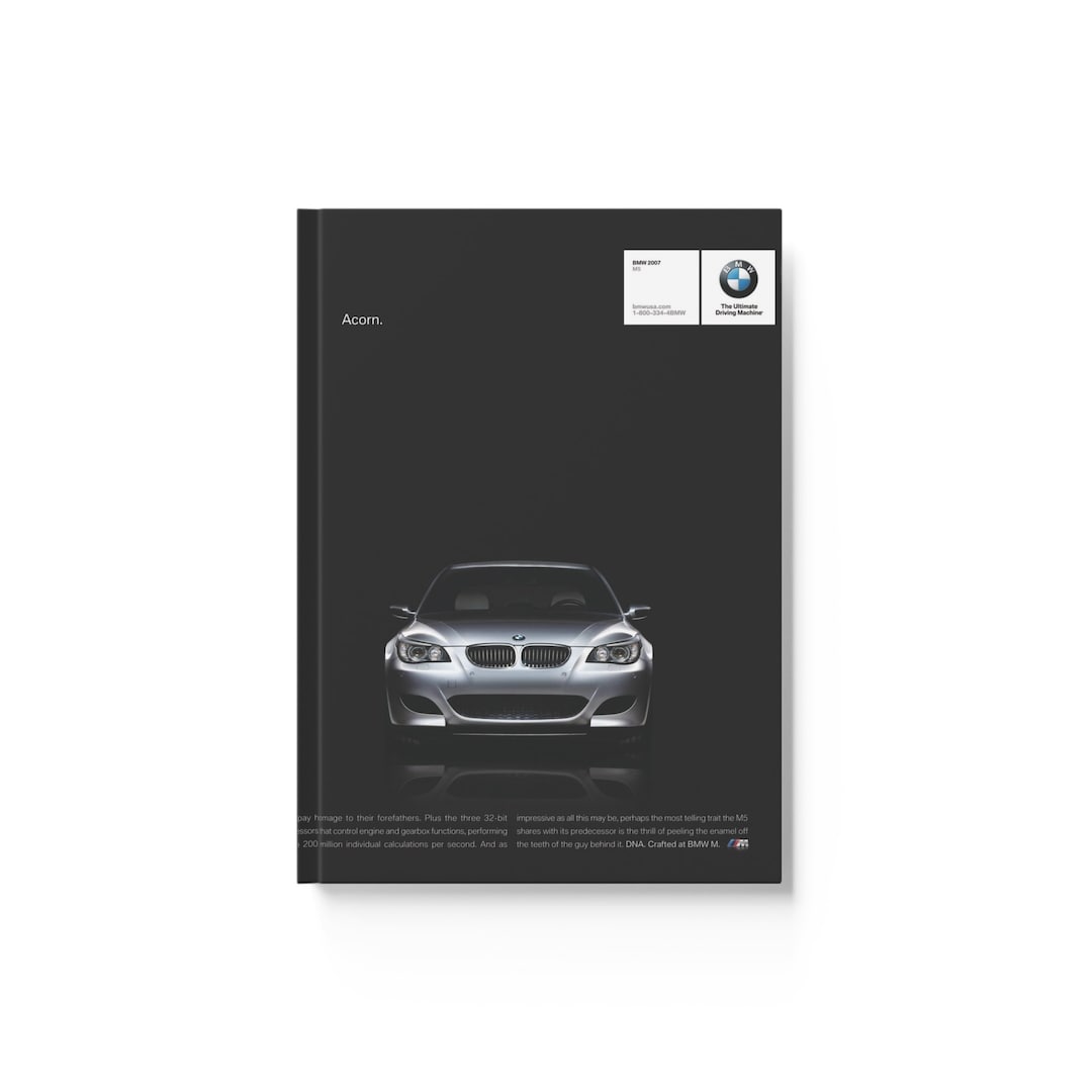 BMW M5 Notepad BMW M5 Journal Writing Pad - Etsy
