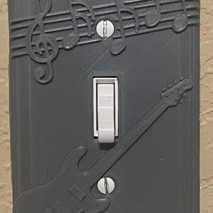 Guitar and Music Light Switch Cover Plate **STL File Only* - Etsy