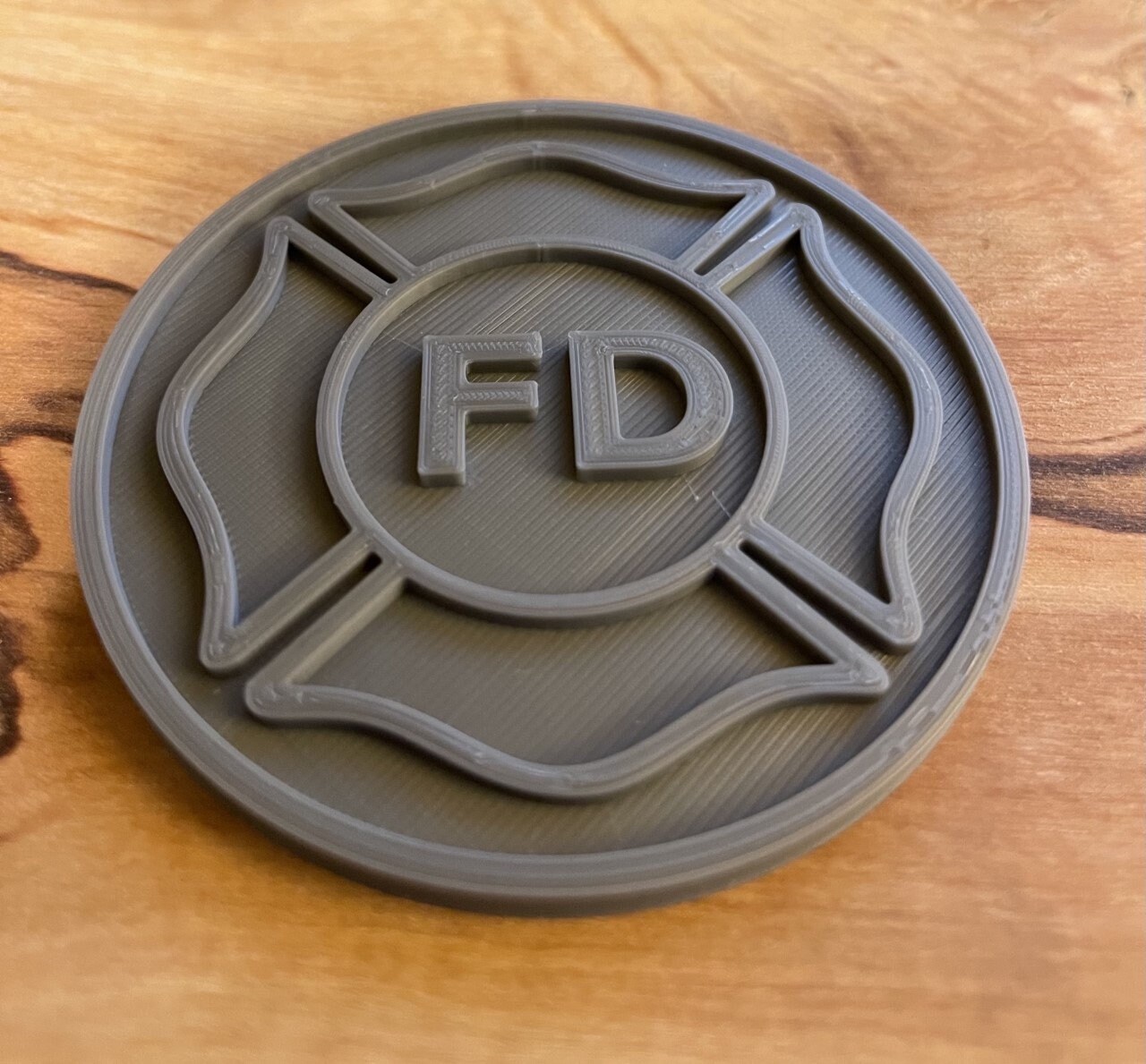 Fire Department-firefighter-drink Coaster-maltese Cross-coaster STL-FD ...