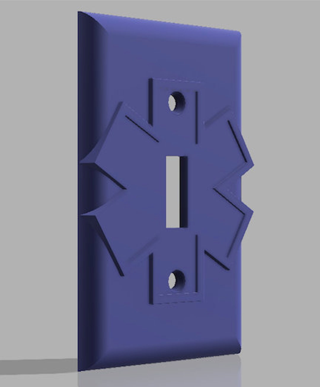 Star of Life-ems- Light Switch Cover -fire Ems-stl- STL File-3d Print ...