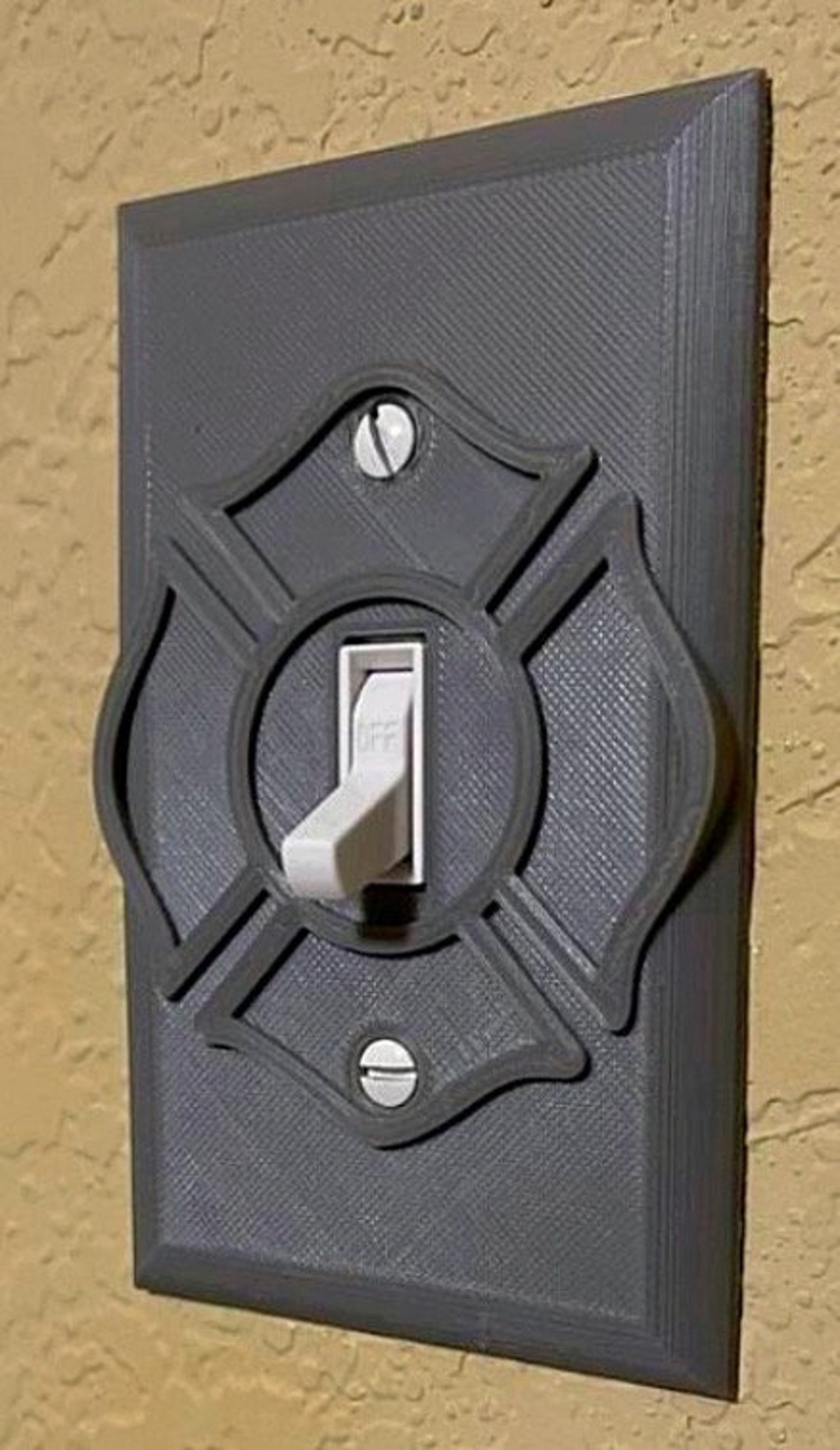 3d Stl File - Fire Department Stl File - Light Switch Plate Stl - 3d ...