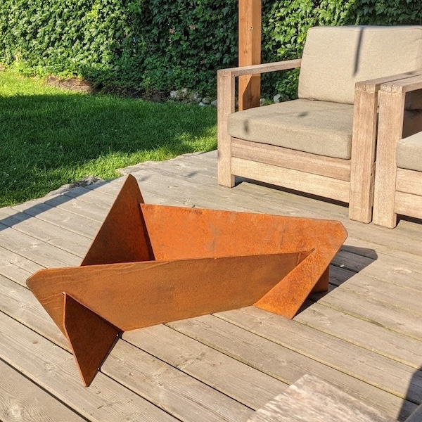 Steel Fire Pit - Etsy