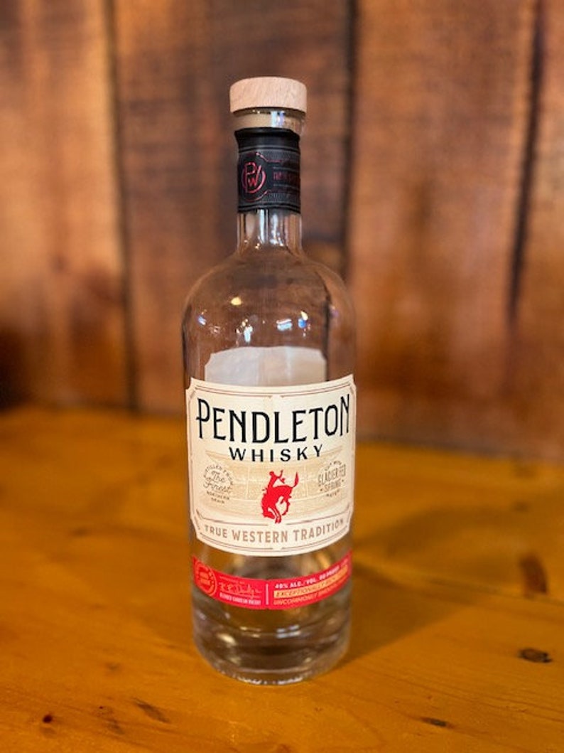 Empty Pendleton Whiskey Bottle - Etsy