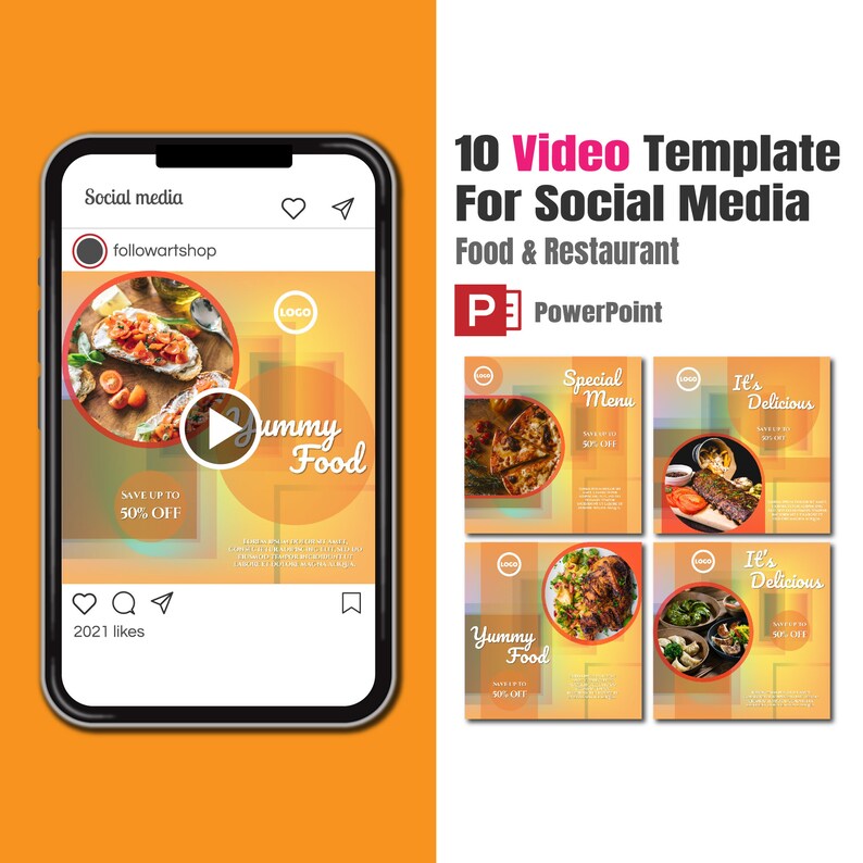 10 Animated Social Media Post Templates Instagram Animation - Etsy