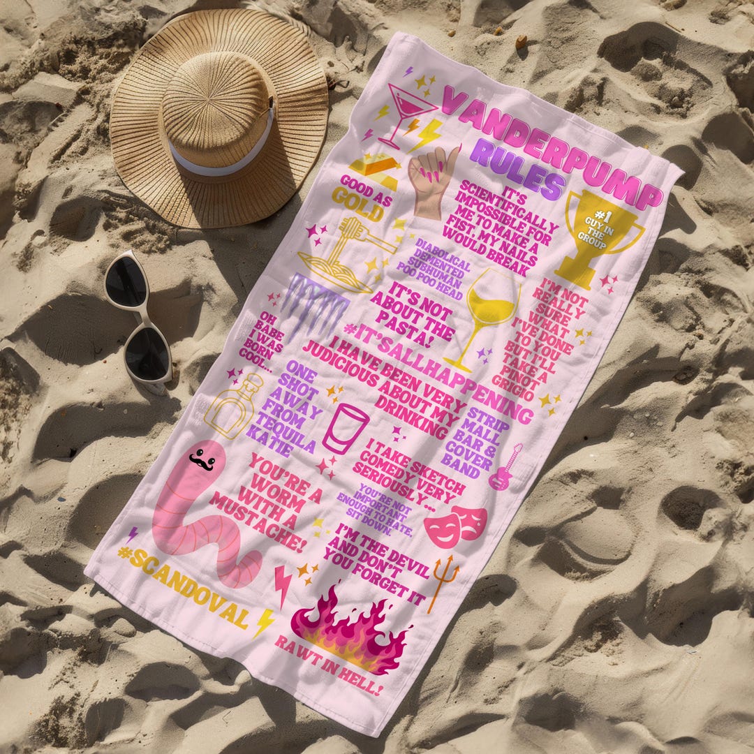 Vanderpump Rules Quotes Beach Towel - Etsy