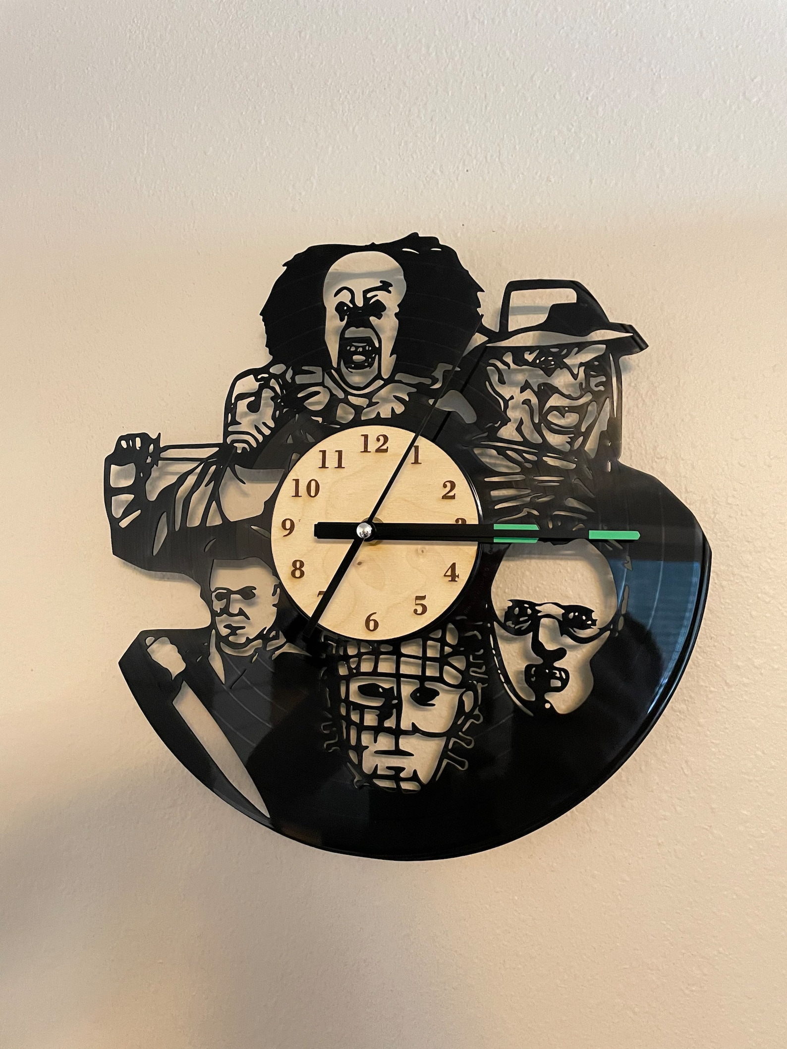 Vinyl Record Clocks Made From Actual Records - Wood Dial - Many Options ...