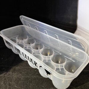 Funny Egg Container, Reusable Egg Container, Plastic Egg Carton, Punny ...