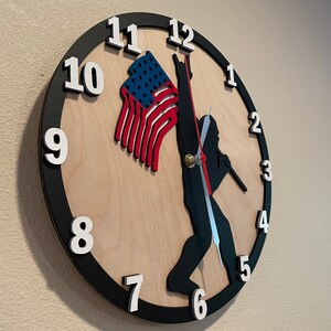 Bigfoot, Sasquatch Wall Clock, Laser Cut Wood Clock, Hanging Clock ...