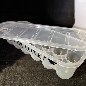 Funny Egg Container, Reusable Egg Container, Plastic Egg Carton, Punny ...