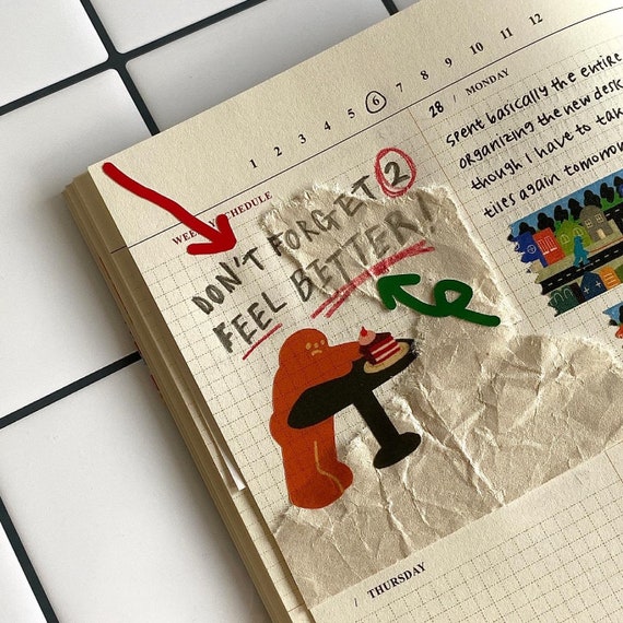 Right Here Sticker Sheet bullet Journaling Planning Arrows | Etsy