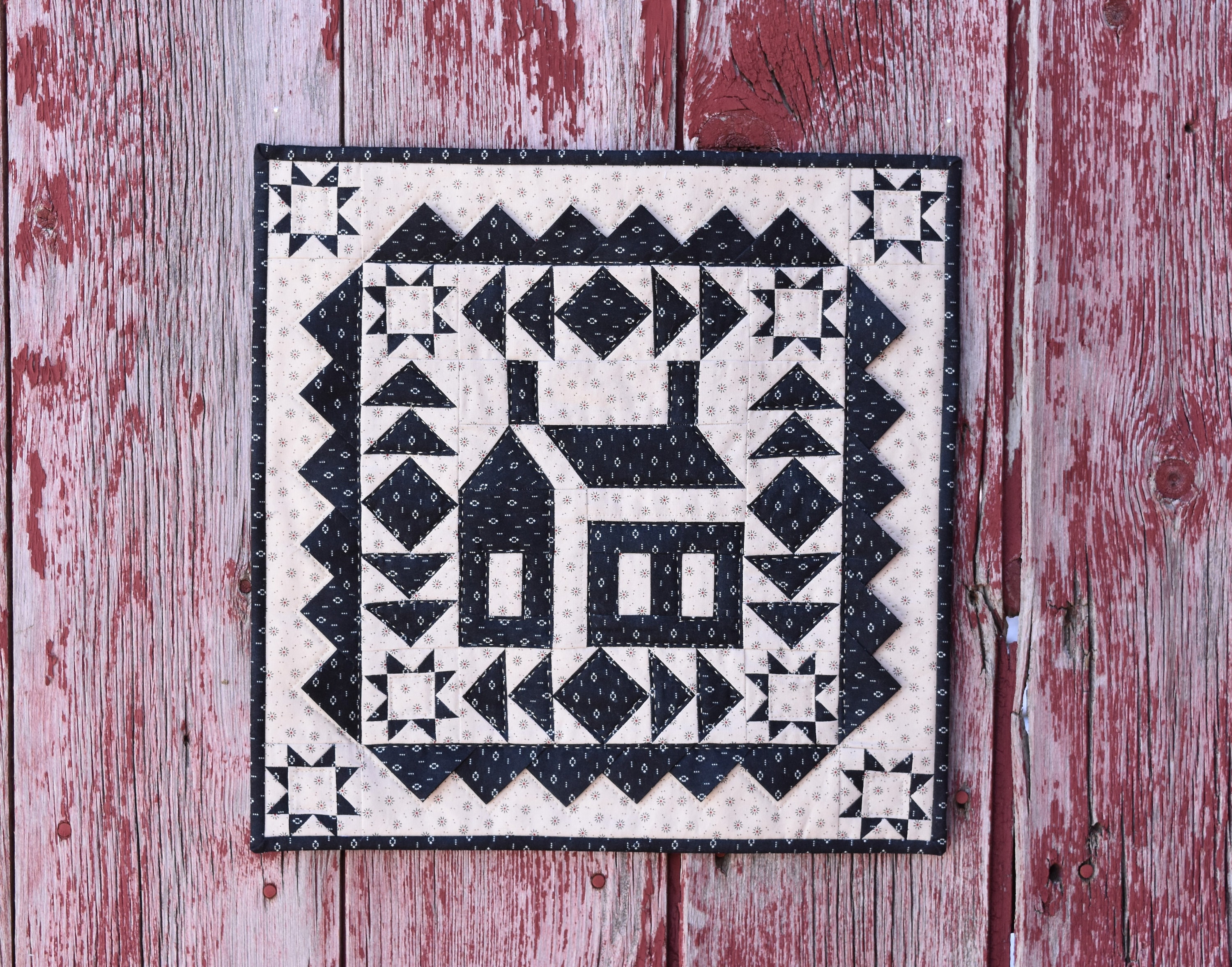 Little House on the Prairie Small Quilt Pattern 14"x14" PDF Instant ...