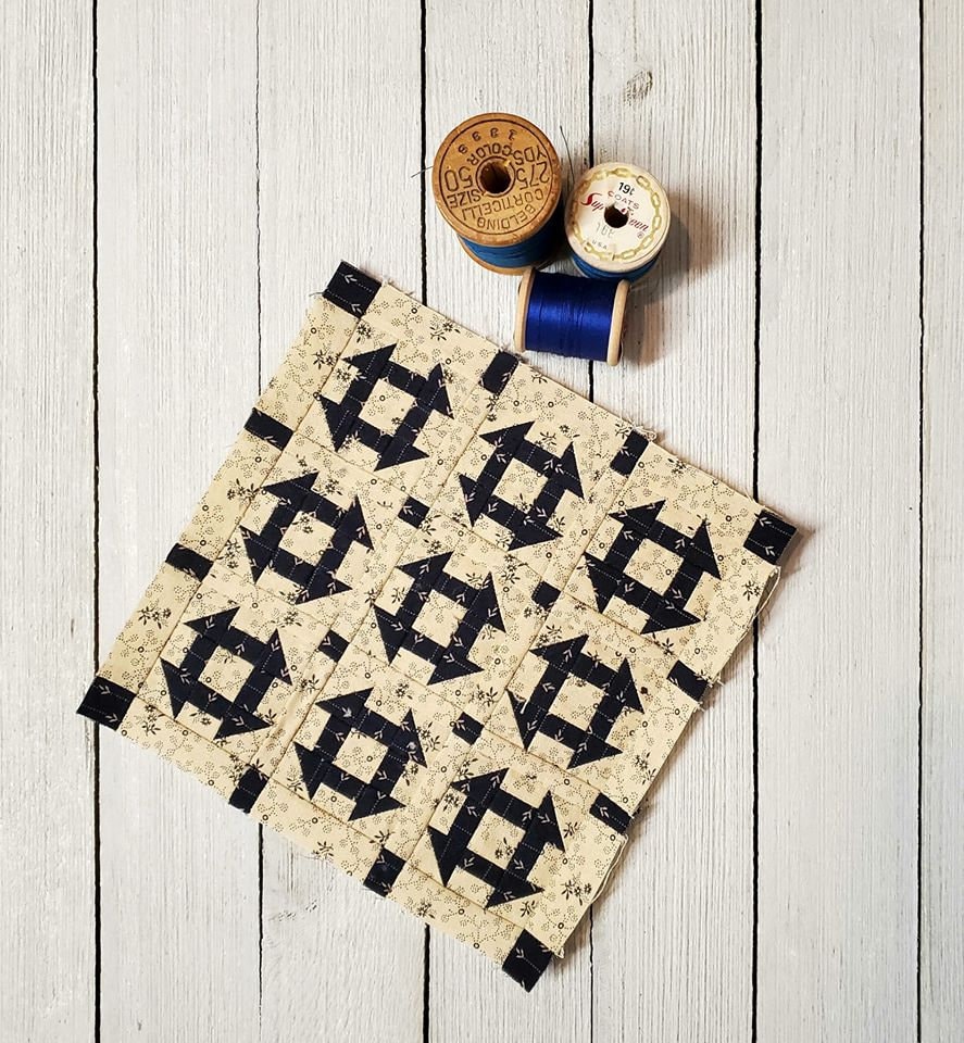 Itsy Bitsy Churn Dash Mini Quilt Pattern PDF 8"x10" - Etsy