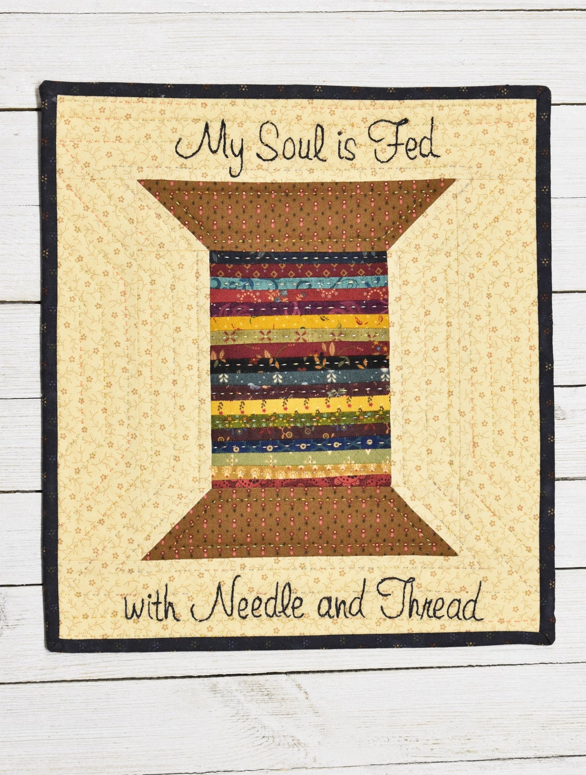 Needle and Thread Small Quilt PDF Pattern 10.5"x11.5" - Etsy