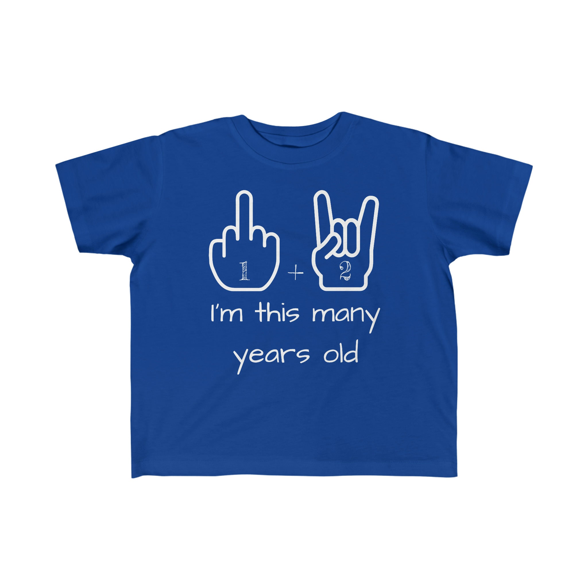 Toddler Birthday | Kids Middle Finger | Three Year Old Shirt | Three ...