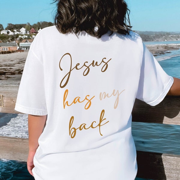 Jesus Has My Back Shirt - Etsy